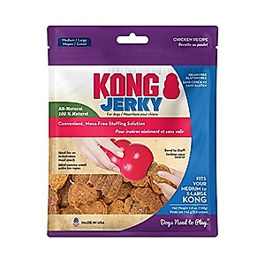 KONG - Jerky - All Natural Soft Jerky Dog Treats - Chicken Flavor, Fits Medium to X-Large, 5 Oz, Made in The USA