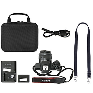 co2CREA Hard Case Replacement for Canon EOS M50 Mark II/Canon EOS M50 Mirrorless Camera Vlogging Camera Kit, Black Case