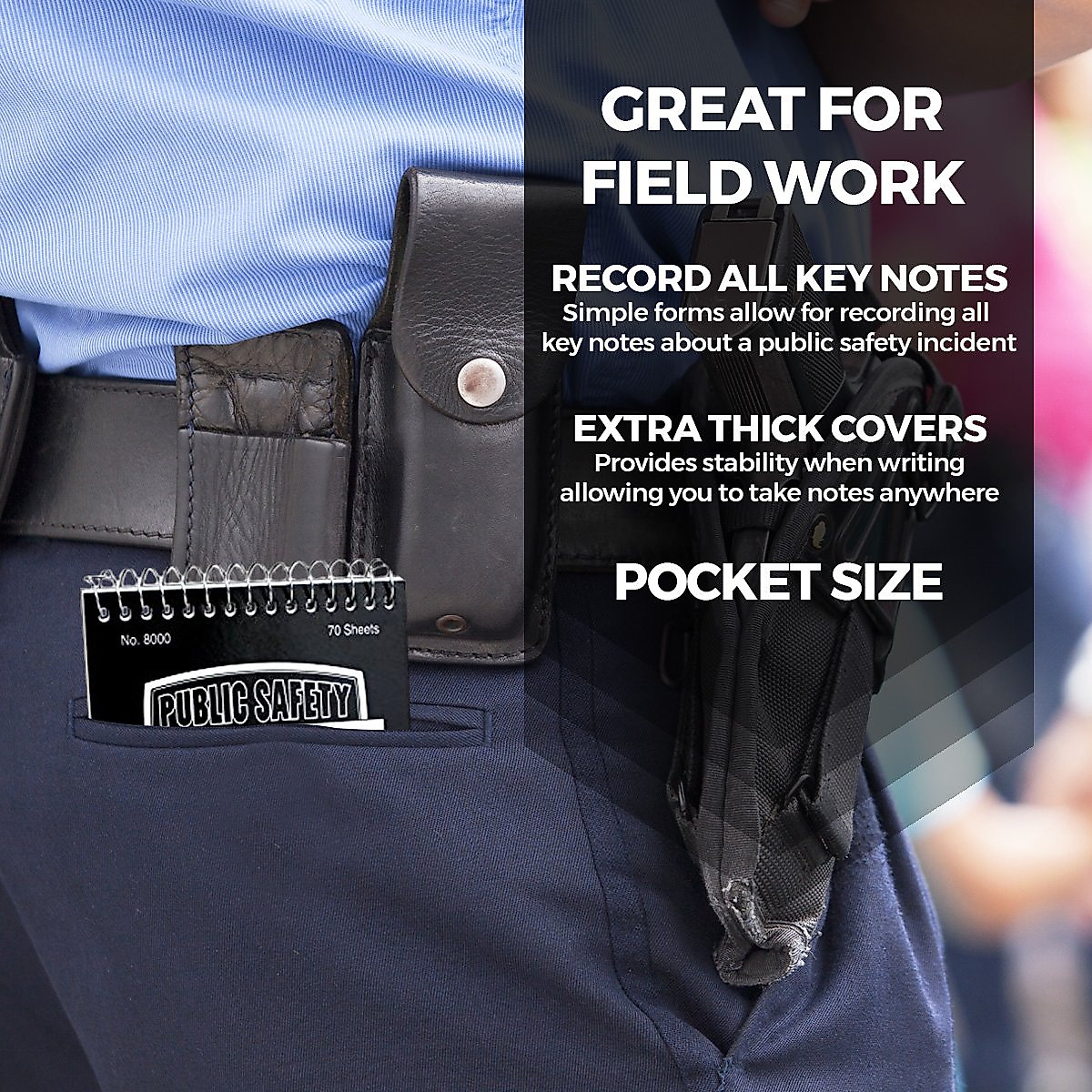 Portage Police Interview Notebook - Durable & Portable