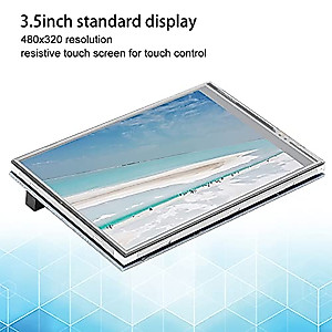 FOLOSAFENAR 3.5inch Monitor, PCB 480×320 Portable Sensitive Touchscreen with Stylus Pen for Raspberry Pi 4B for Daily Work Study