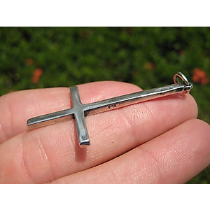 Himalayan Treasures 925 Silver Extra Large Petrine Saint Peter's Inverted Cross Satanic Pendant A20