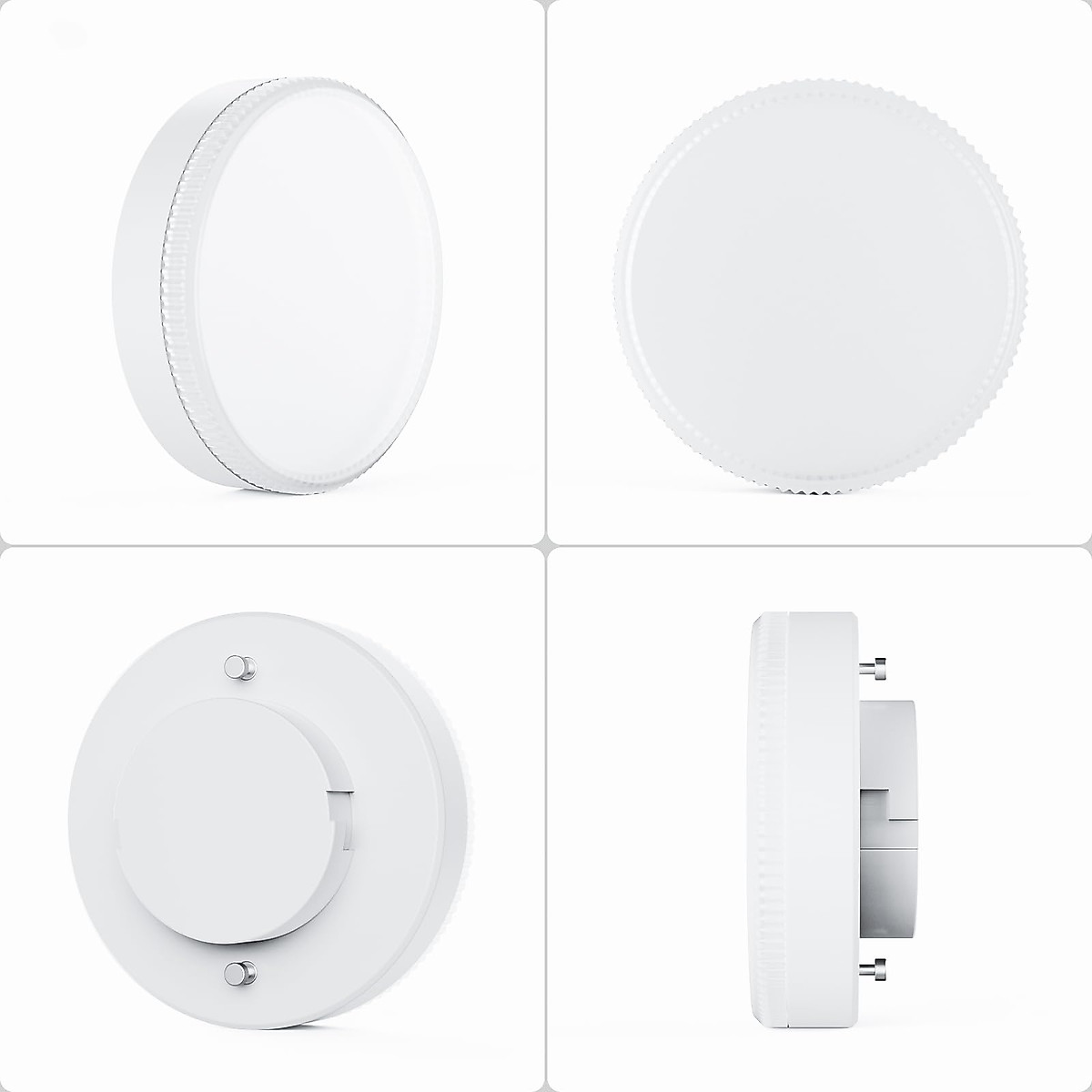 AUIOMUTO GX53 LED Light Bulb,7W Daylight 6000K Replacement Traditional Halogen GX53 Spotlight for Cabinet, Exhibition, Showcase, Shop Showroom, Ceiling Lamp