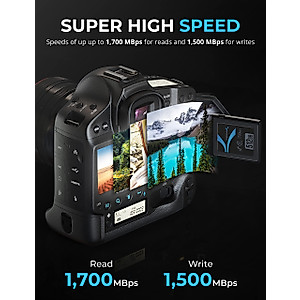 SABRENT Rocket CFX 512GB CFexpress Type B Memory Card R1700MB/s W1500MB/s (CF-XTBT-512)