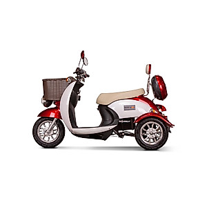 Deluxe Scooters Fully Assembled Sport Adult Mobility Scooter Red