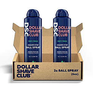 Dollar Shave Club | Ball Spray (2 Pack) | Fast Absorbing Body Deodorant Spray for Men