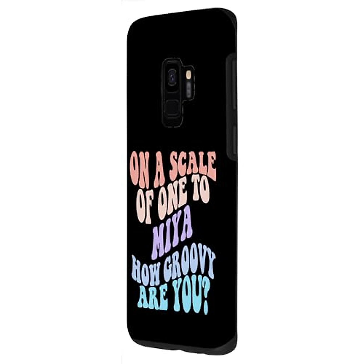 Galaxy S9 MIYA Cute Retro Girls Groovy MIYA Personalized Name Case