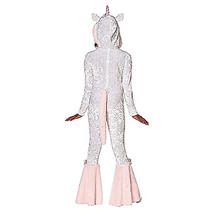Spirit Halloween Kids Unicorn Hooded Jumpsuit Costume - S | Unicorn Outfit | Animal Costumes | Union Suit Costume
