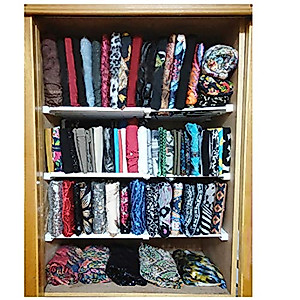 NewFerU Clothes Folder Flipfold Laundry T Shirt Folding Board Flip Fold Closet Storage Drawer Organizer Foldable Travel Space Saver Beige for Jean Sweater Blouse of Adult Kid Pack of 8 (Men)