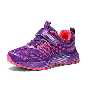 UBFEN Kids Sneakers Boys Girls Tennis Shoes for Running Athletic Walking Gym Sports Lightweight Breathable