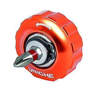 UNICHE Stepless Bicycle Ratchet Mini Tool with Reversible Function. Multitool Repair Kit Road & Mountain Bikes. Handy Wrench Tool For Bicycles + Home. Include 7 Hex bits, extension bar, Flat4 and PH1