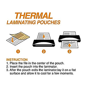 Everest Thermal Laminating Pouches, 8.9 x 11.4 Inches, 3 Mil Thick, 220 - Pack, Letter Size Sheets, Clear(TH0300-02)