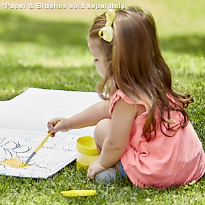 Melissa & Doug Spill-Proof Paint Cups - 4-Pack, Airtight Seal, Snap Lids - Kid-Safe Reusable No-Spill Paint Cups Storage Containers