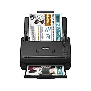 Epson Workforce ES-500W II Wireless Color Duplex Desktop Document Scanner for PC and Mac, with Auto Document Feeder (ADF) and Scan from Smartphone or Tablet