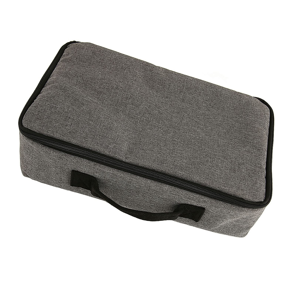 Ozgkee 13.6x7.9x4in Projector Bag, Heavy Duty Nylon Portable Projector Carrying Case with Sturdy Handle for Travel Gray