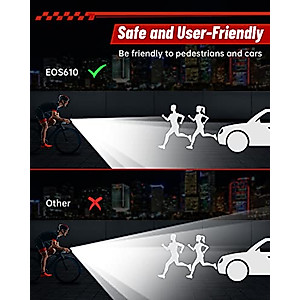 POSUGEAR Bike Lights Accessories for Night Riding, Rechargeable Bicycle Light Front and Back, LED Headlight Tail Rear light Reflectors for Adults Kids Road Mountain Electric Ebike BMX MTB Mini Cycling