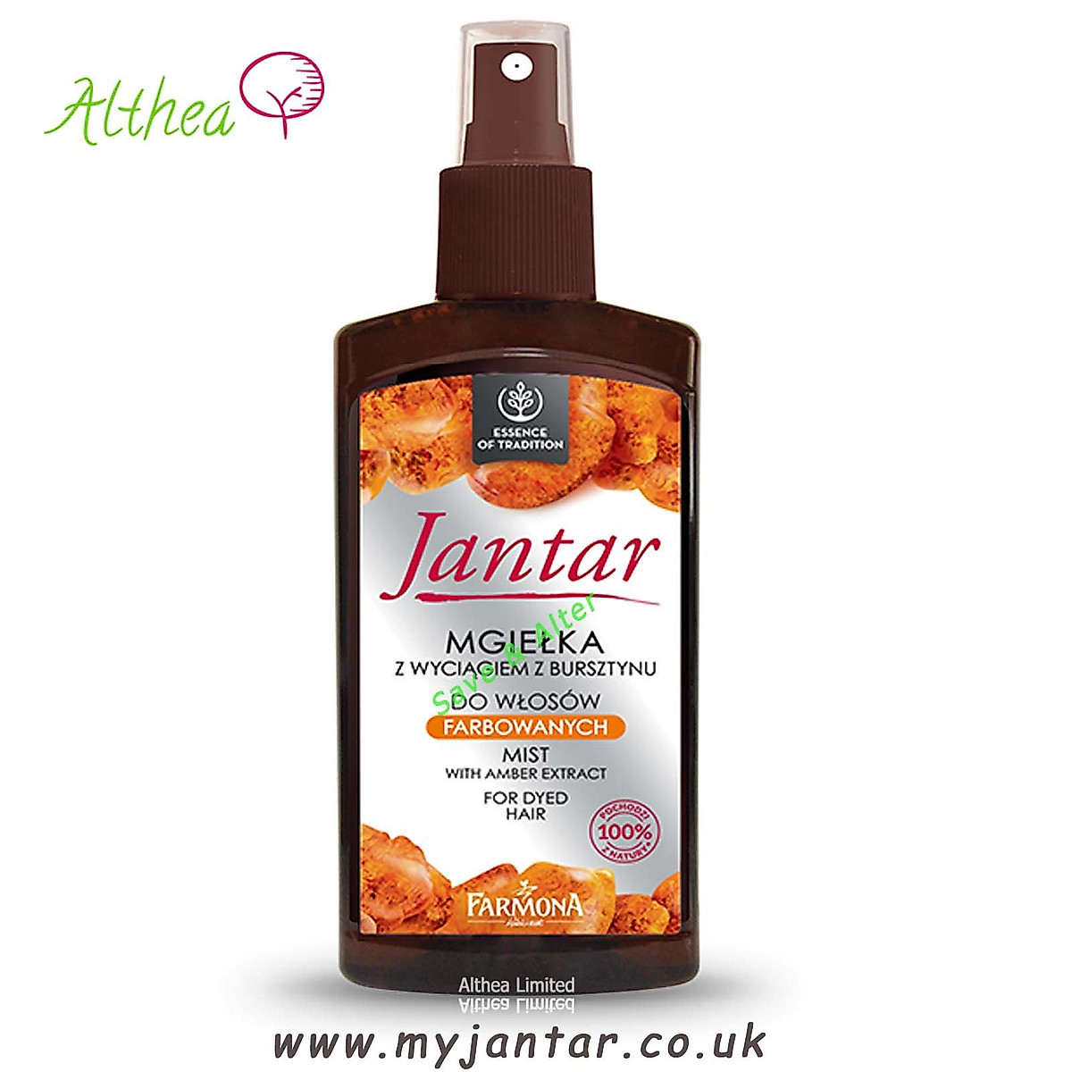 Farmona Jantar Mist Spray Conditioner Amber Extract for Dry Brittle Hair 200ml