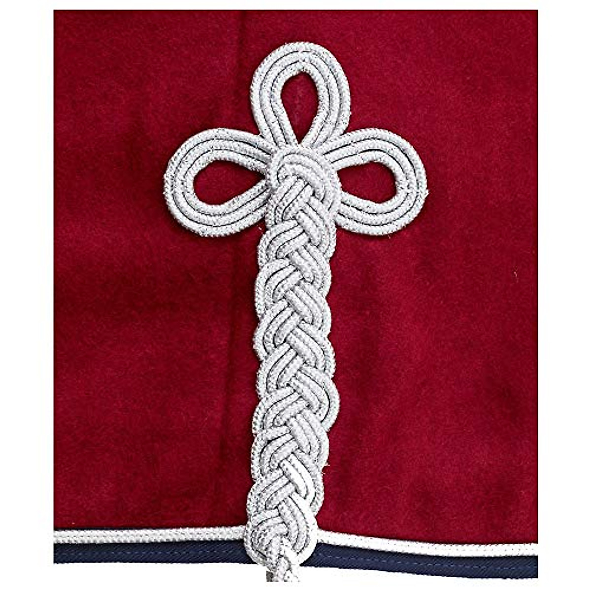 CENTAUR Wool Dress Cooler Large Horse Burg/Silver/