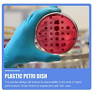 Petri Dishes Agar Plates, Plastic Petri Dish with Lid 70mm Petri Plates for Lab Experiment Biology Microbiology Studies School Teaching, 20pcs