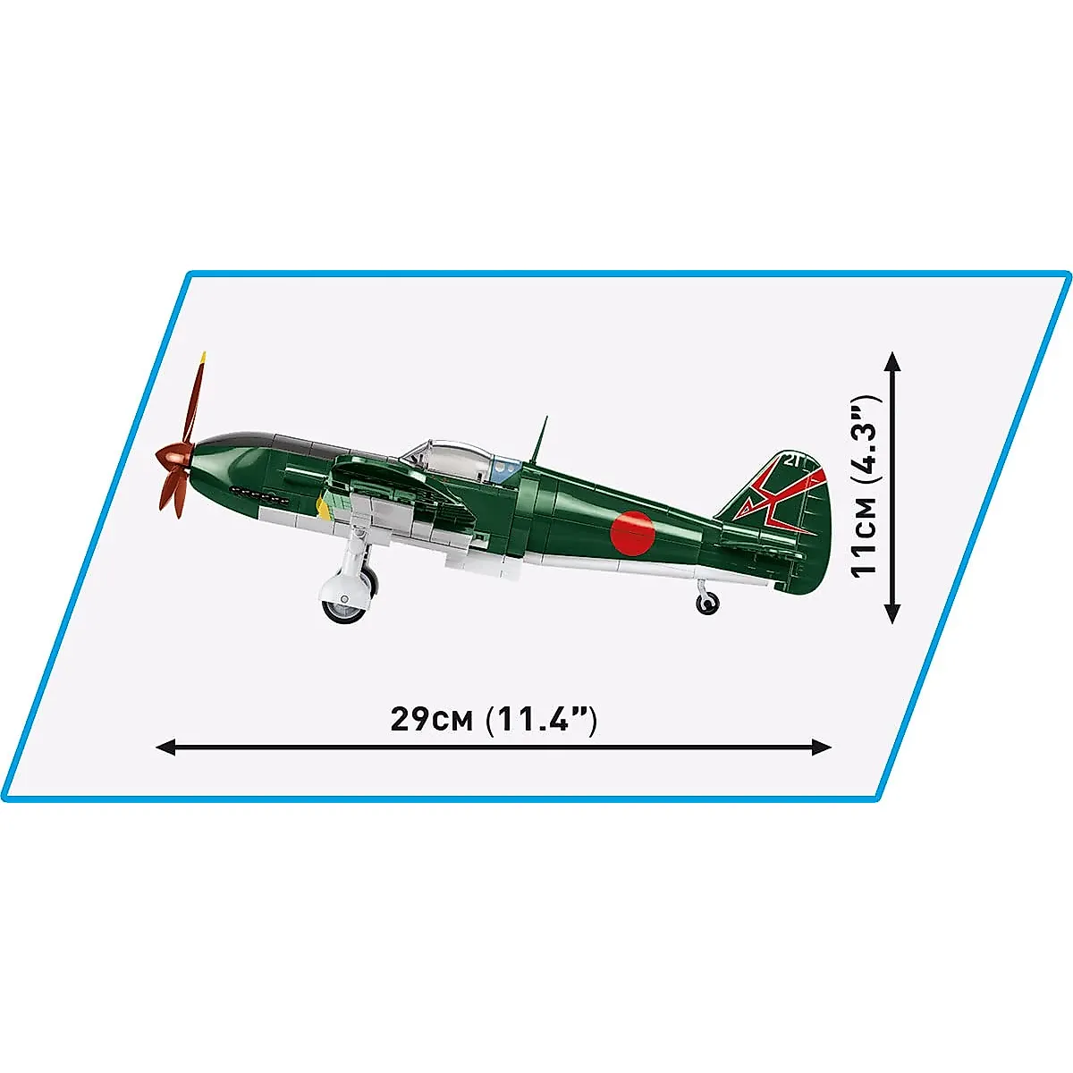 COBI Historical Collection WWII Kawasaki KI-61-I Hyen (Tony) Plane