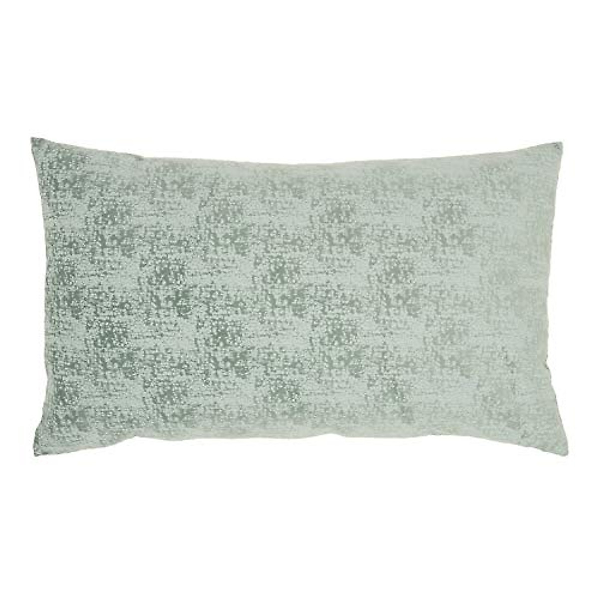 Mina Victory Life Styles Erased Velvet Celadon 14" X 24" Throw Pillow