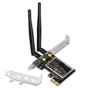 LinksTek Wireless N 600Mbps (2.4GHz 300Mbps and 5GHz 300Mbps) PCIE WiFi Adapter, PCIE WiFi Card, QUALCOMM Atheros AR946X Wireless Network Adapter for Windows 10 8.1 8 7 XP Desktop PCs (PCIE-N600)