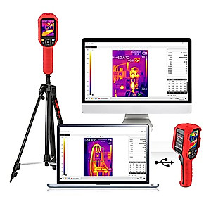 UNI-T UTi260B Thermal Camera with Macro Lens, Infrared Cameras Thermal Imaging Camera 256x192 IR Resolution Thermal Imager 49152Pixels 7 Palettes 25 Hz Refresh Rate, IP65 2-Meter Drop, 2.8" LCD