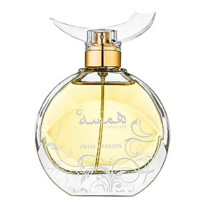 HAMSAH, Eau de Perfume for Women 80mL | Honeyed, Floral Fragrance with Sultry Orange Blossom Flower, Jasmine, Rose, Vetiver, Patchouli, Cedarwood | by Artisan Swiss Arabian | Designer Parfum EDP Spray