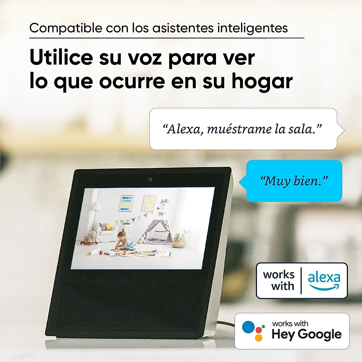 Wyze Cam v2 1080p Pan/Tilt/Zoom Wi-Fi Indoor Smart Home Camera with Color Night Vision, 2-Way Audio, Compatible with Alexa & The Google Assistant, White