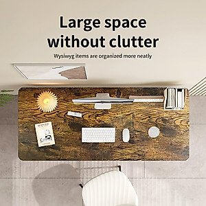 HDHNBA Modern Simple Style PC Table Folding Desk No Assembly Required, Writing Computer Desk