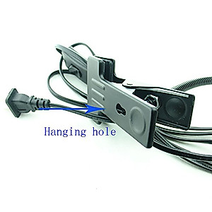 QUANS 5W 3 Colors LED COB Clip on Light Black 19.68 INCH 50 CM Tube Desk Flexible Table Bed Lamp Work Home Design Lighting 110V 220V 85-265VAC with US Plug Switch on Off 500LM (Black)