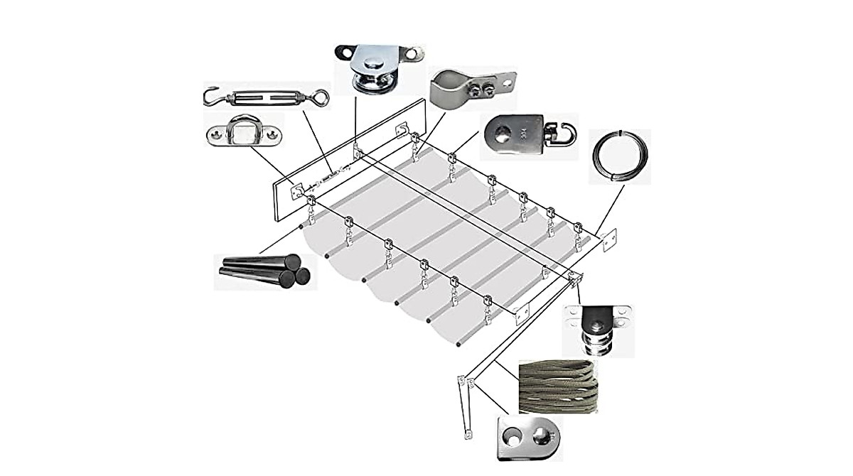 Retractable Patio Awning - UV Sun Shade Cover for Outdoor