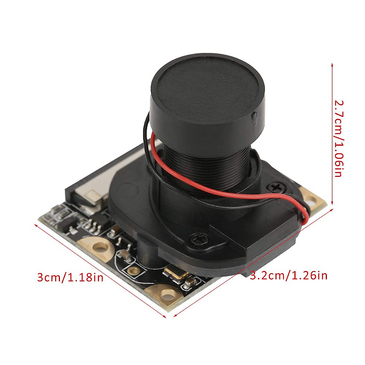 for Raspberry Pi Camera Module 5MP, HD OV5647 Sensor with Fixed Lens Webcam 15cm Flat Ribbon Cable to 15Pin MIPI CSI Connector Compatible for Raspberry Pi B 3/2