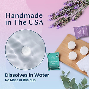 Body Restore Bath Bombs Aromatherapy 6 Pack - Christmas Gifts for Women, Stocking Stuffers, Birthday Gifts for Mom, White Elephant Gift, Travel Essentials - Bloom Shower Steamers