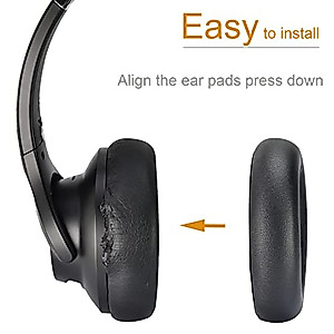 Life 2 Earpads – defean Ear Cushion Softer Protein Leather Replacement Ear Pads Compatible with Anker Soundcore Life 2 / Q20 / Q20+ / Q20 BT Headset, Softer Leather,High-Density Noise Cancelling Foam