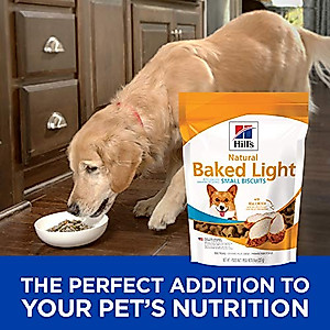 Hill's Natural Baked Light Dog Biscuits with Real Chicken for Small Dogs, Healthy Dog Snacks, 8 oz. Bag