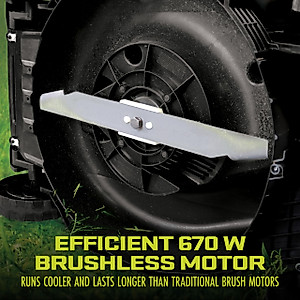 Sun Joe 24V-X2-17LM 48-Volt 17-Inch Mulching Walk-Behind Lawn Mower w/11-Gallon Grass Catcher & 6-Position Height Adjustment, Included, Cordless, Kit (w/ 2x 4.0-Ah Battery and Charger)