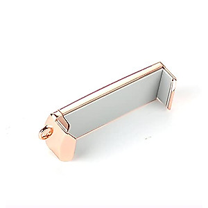 CQUUKOI Universal Phone Lanyard Holder,Phone Clip with Lanyard Metal Crossbody Phone Chain Clip Mobile Phone Buckle Phone Tether Safety Strap for iPhone, Galaxy & Most Smartphones (Rose Gold & Blue)