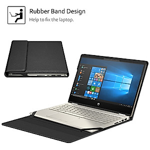 Fintie Sleeve Case Cover for 14" HP Pavilion x360 14-dwXXXX 14m-dwXXXX 14M-DW0023DX / Chromebook 14a-naXXXX 14b-naXXXX/Pro C640 Chromebook Enterprise/HP Pro c645, Black