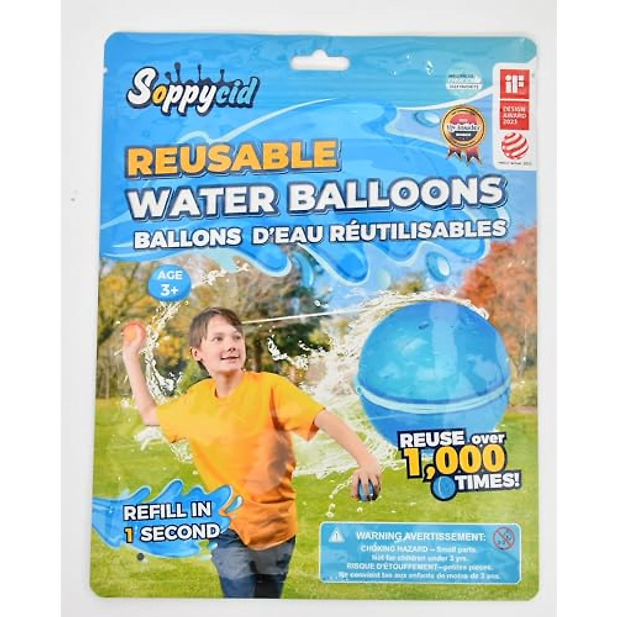 Tlitlimom Reusable Water Splash Balloon, 1 Count, Outdoor, Unisex, Suitable for Swimming Pool, Beach, Park, Yard, No Clean Hassle, Easy to Fill, Mesh Bag Included, Unique Design