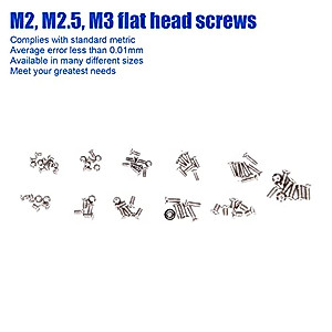 ComputerScrews Kit, Tight Even Threads ComputerScrew 600Pcs Flathead Standard Metric Replacement with ScrewdriverBrush for Laptop
