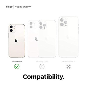 elago Compatible with iPhone 12 Mini Case, Liquid Silicone Case, Full Body Protection (Screen & Camera Protection) for iPhone 12 5.4 Inch (Purple)