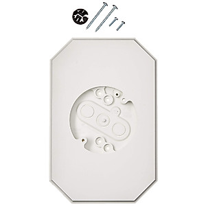 Arlington 8141DBL Siding Mounting Kits with Built-in Box, White, for 1/2 inch Lap Double Siding, 1-Pack