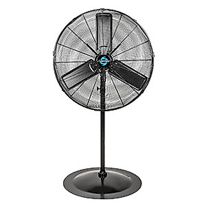Tornado 30 Inch Commercial Industrial Oscillating Stationary Waterproof Pedestal Electric Fan cETL Safety Listed - 2 Years Limited Warranty
