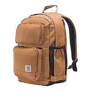 Carhartt Force Advanced Backpack with 15-Inch Laptop Sleeve, Tablet Storage, and Portable Charger Compartment, Carhartt Brown
