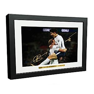 Kitbags & Lockers Large A3+ Print Signed Harry Kane Son Heung min Tottenham Hotspur Spurs Autographed Photo Photograph Picture frame Gift 1