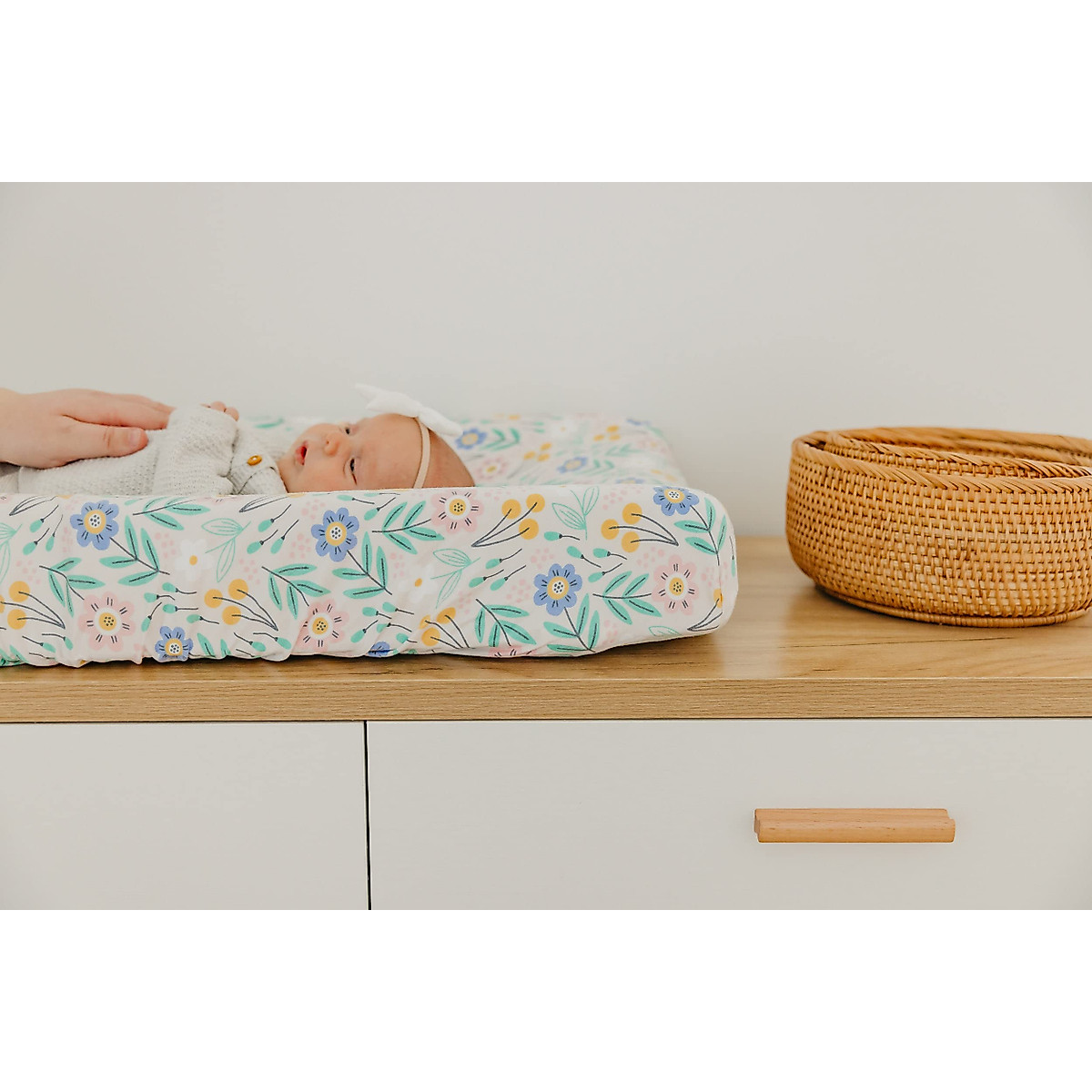 Copper Pearl Premium Knit Diaper Changing Pad Cover"Clara"