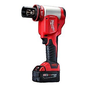 MilwaukeeTool M18 18-Volt Lithium-Ion 1/2 in. - 4 in. Force Logic High Capacity Cordless Knockout Tool Kit/W Die Set, 3.0Ah Batteries