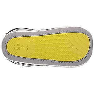 RO + ME by Robeez Baby Boy Crib Shoes Boys Infant Athletic Sneaker, Jake Black, 6-12 Months