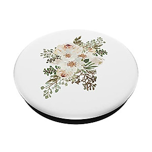 Winter White Flower PopSockets Swappable PopGrip
