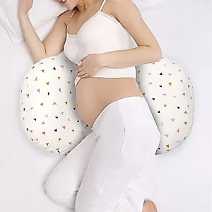 Pregnancy Pillows, Pregnancy Pillows for Sleeping, Soft Pregnancy Body Pillow, Maternity Pillow for Pregnant Women, Maternity Pillow with Adjustable Pillow Cover Support for Belly Back Legs Hips